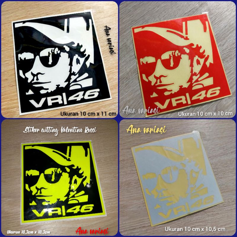 Jual stiker Valentino Rossi stiker cutting Valentino rossi | Shopee ...