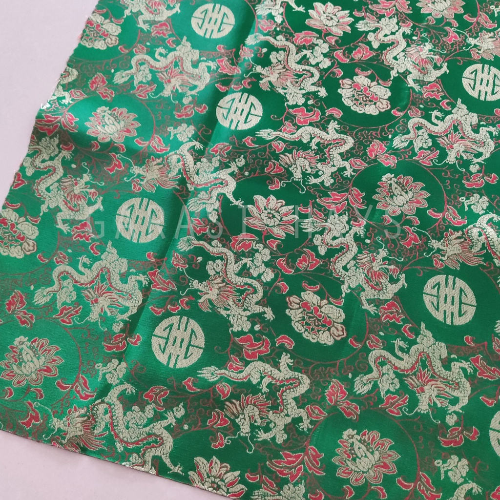 Jual Kain Cheongsam Jibao China Shanghai Lebar 90cm Dragon Liong Coin ...