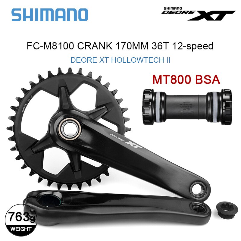 Jual PREORDER Shimano 12 Speed DEORE XT M8100 170MM 3D Hollow Crankset Narrow Wide Chainring 34T ...