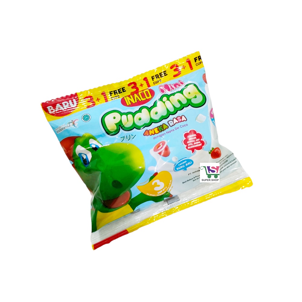 Jual Inaco Mini Pudding Aneka Rasa (isi 3+1 pc) | Shopee Indonesia