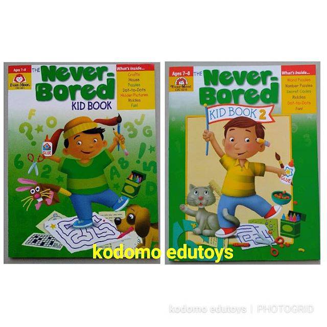 Jual The Never Bored Kid Book Set Ages 7-8 ( 2 books ), Buku Aktifitas ...