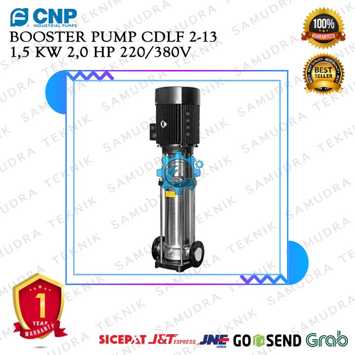 Jual Pompa Booster RO CNP CDLF 2-13 1,5 KW 2,0 HP 220/380V Pompa Air ...