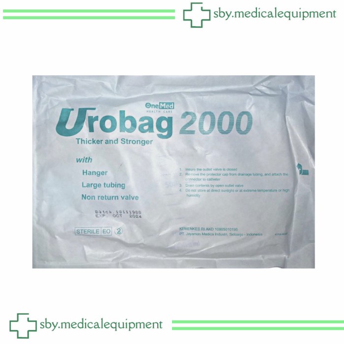Jual Urine Bag Onemed 2000ml Urobag Onemed Original COD | Shopee Indonesia