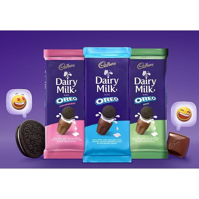 Jual Cadbury Dairy Milk Chocolate Oreo Block 180g promo | Shopee Indonesia