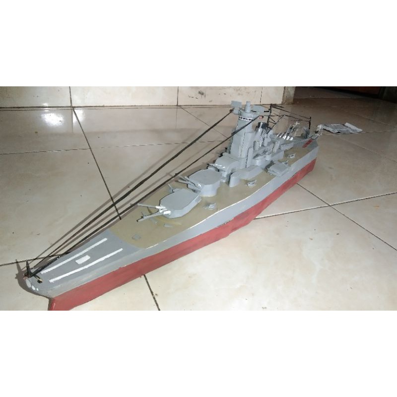 Jual miniatur kapal perang Musashi,kapal perang dunia 2 | Shopee Indonesia