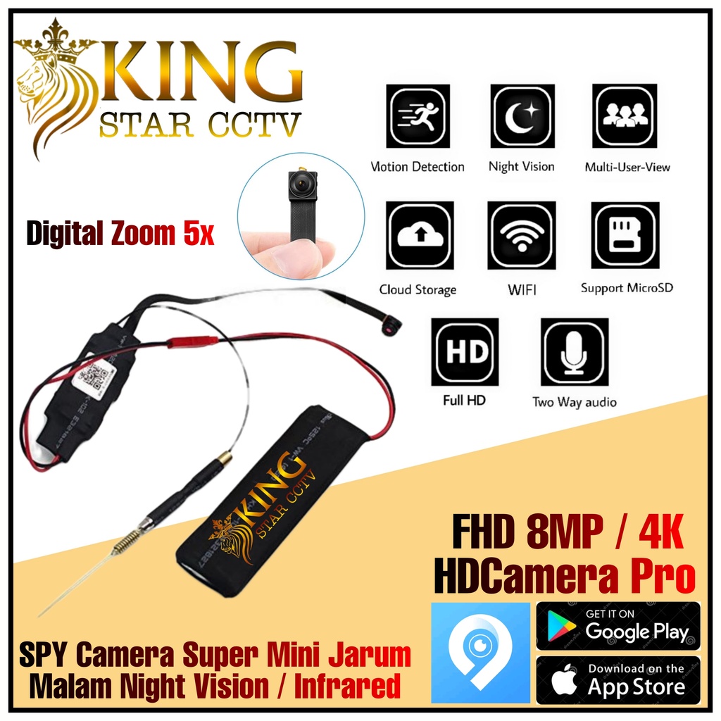 Jual SPY CAMERA CCTV SUPER MINI CAMERA HANYA SEBESAR JARIN KELINGKING ...