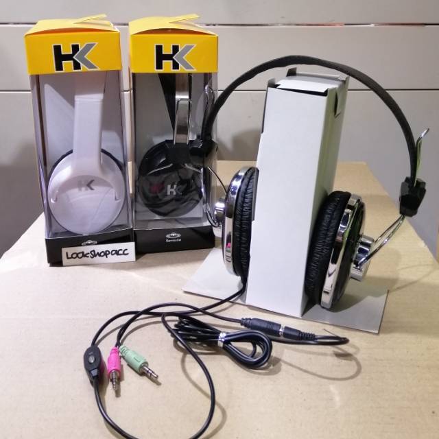 Jual Headphone HK/5BRO Stereo Extreme Bass Headphone Microfon Kabel ...