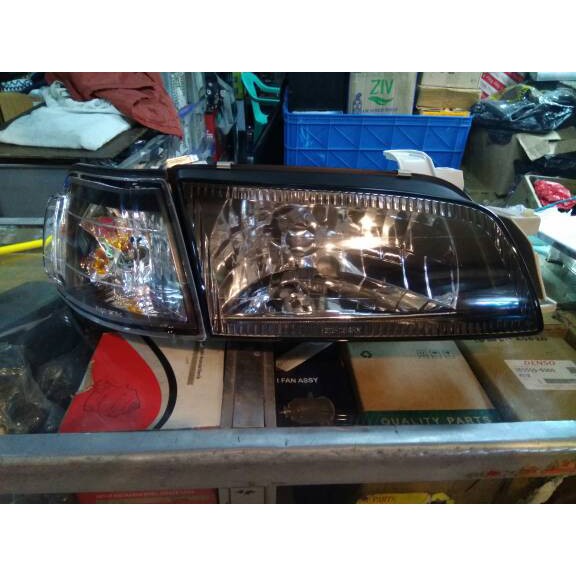 Jual HEAD LAMP LAMPU BESAR LAMPU DEPAN KRISTAL SMOKE CORONA ABSOLUTE ...