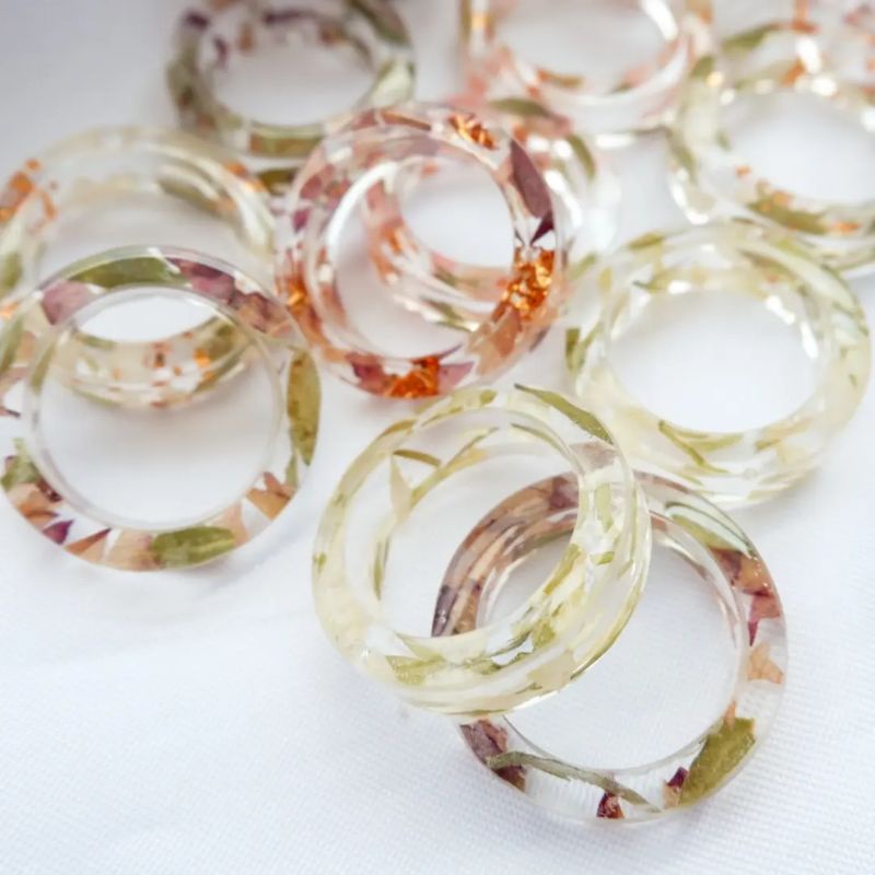 Jual Cincin Resin Bunga Aesthetic Custom - aestheticlooks.co | Shopee ...