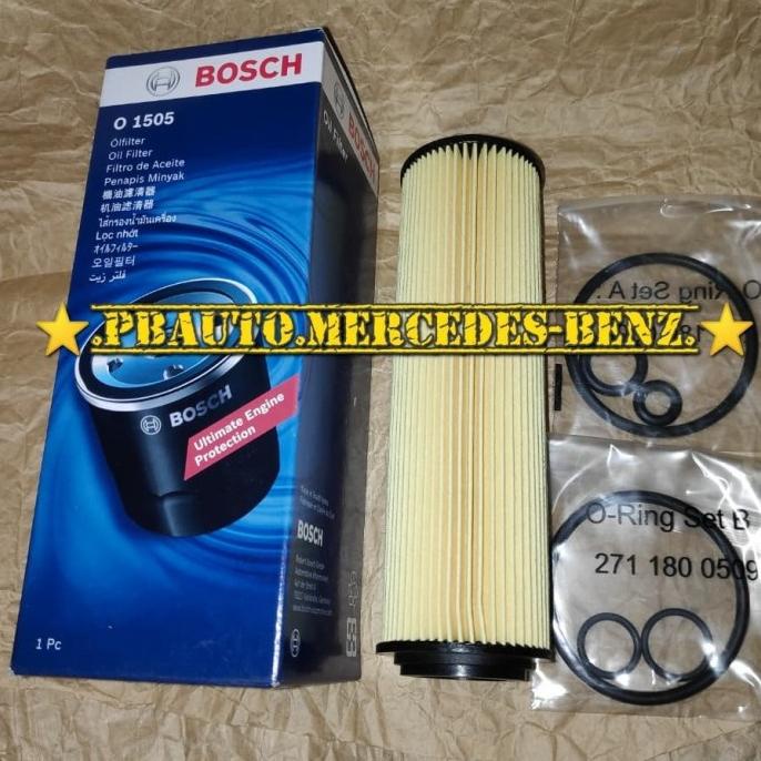 Jual Filter Oli m271 w203 w211 (Kompressor) BOSCH Mercedes Benz Merk ...