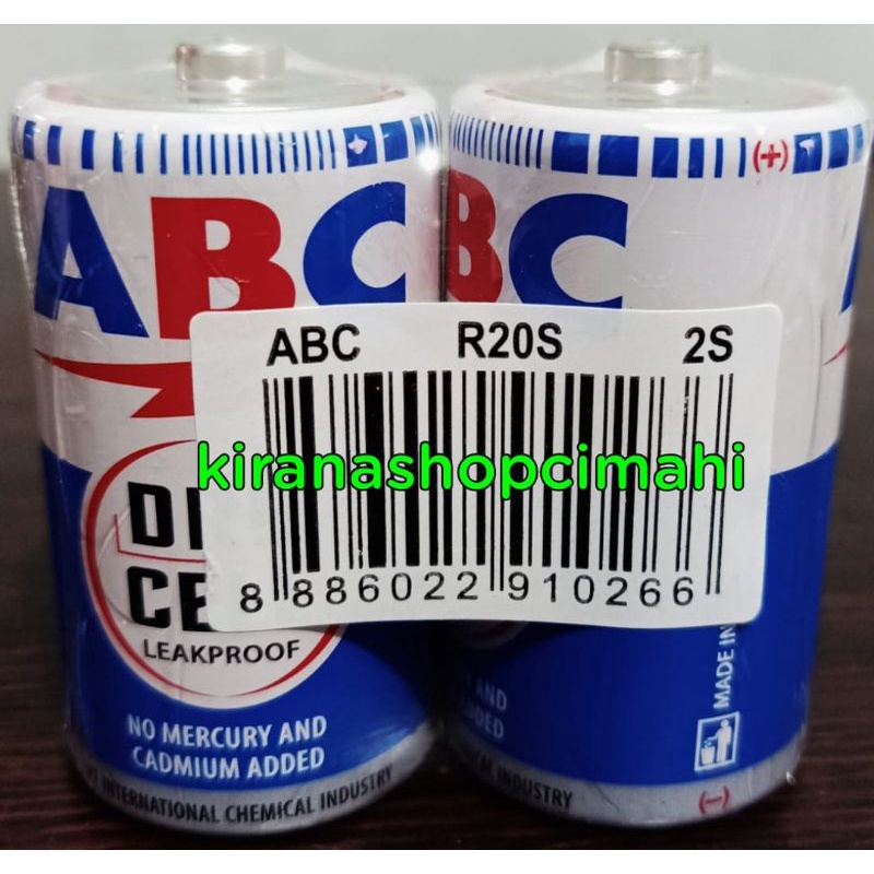 Jual ABC biru besar / R20 / jumbo / baterai / battery / batu batre ...