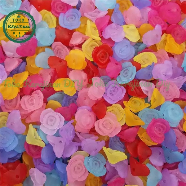 Jual 10gr Manik Meronce Mote Bunga Mute Bunga Pastel Bahan Kerajinan ...