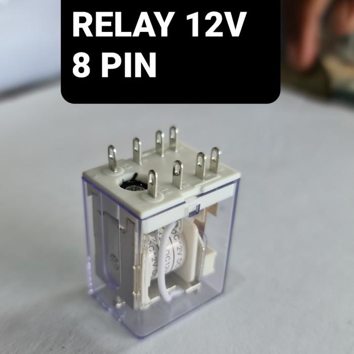 Jual relay relai my2n 12v 8p 12 volt v kaki 8 pin led lampu | Shopee ...
