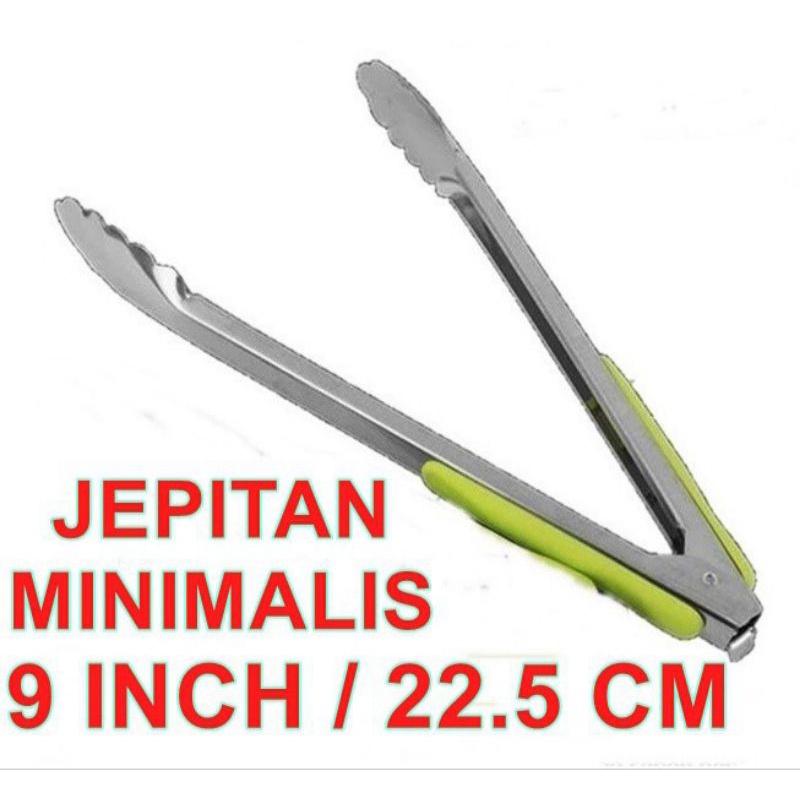Jual CAPITAN MAKANAN MINIMALIS 9 INCH STAINLESS - JEPITAN KUE - CAPIT ...