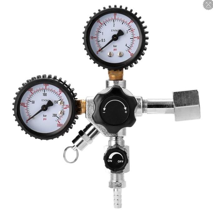 Jual Tlms Beer Co2 Keg Regulator Safety Pressure Relief Valve 0-3000 ...