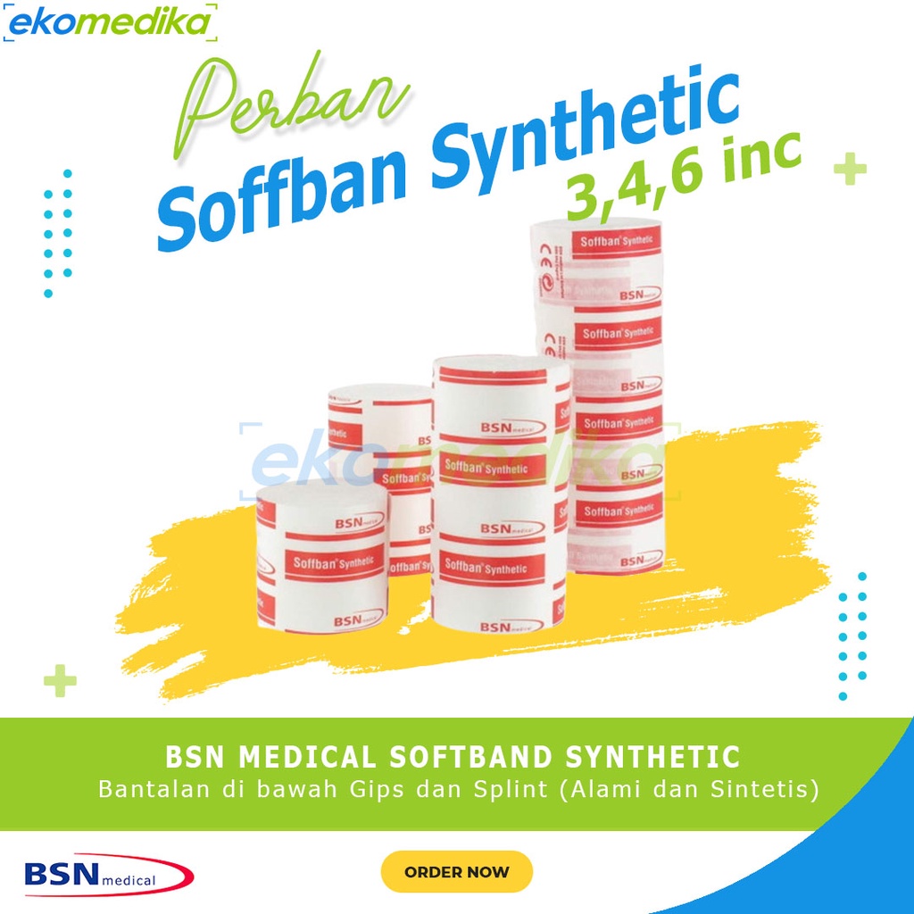Jual Softband 3 4 6 inchi BSN Softban 6 inc (15cmx2.7M) Bantalan Penyangga Ortopedi / Soffban 6 ...