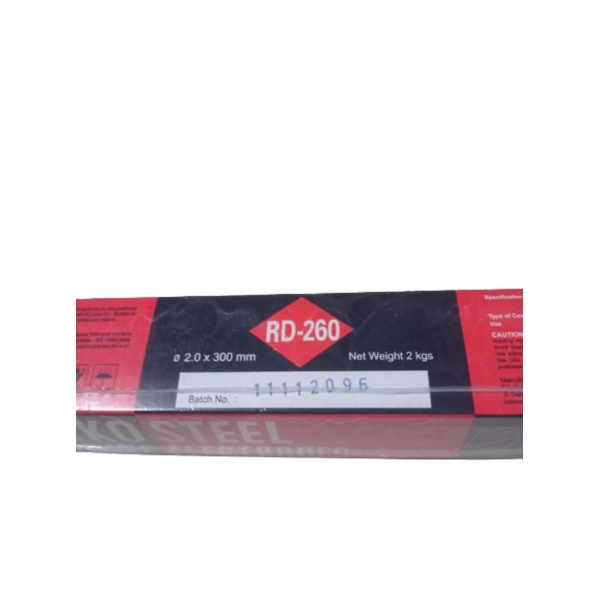 Jual KAWAT LAS Listrik NIKKO RD260 2.0MM X 300 Mm Dan RD 260 2.6 mm x 350 mm Harga per 1/2 kg ...