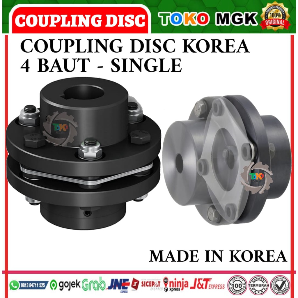 Jual DISC COUPLING 4BOLT A3-45S MAX.BORE 95mm - MADE IN KOREA | Shopee ...