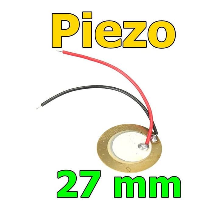 Jual Piezoelectric Piezo Sensor 27mm 27 mm plus dengan kabel | Shopee Indonesia