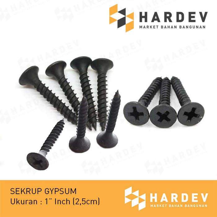 Jual SKRUP GYPSUM SEKRUP GYPSUM SKRUP GIPSUM DRYWALL 2.5 CM 1 INCH @25 ...