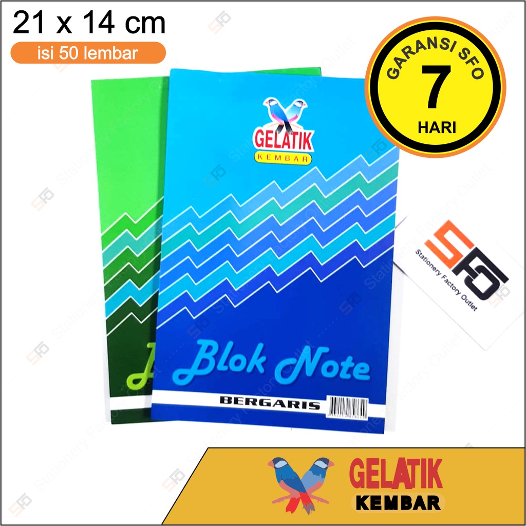 Jual Block Note Bergaris Gelatik Kembar Besar | Shopee Indonesia