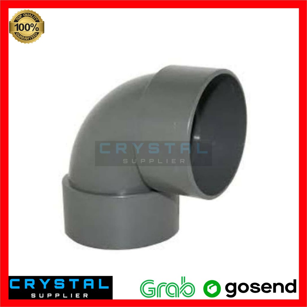 Jual Knie VOSCAR 4" inch D PVC / Keni Knee Elbow Siku 90 D | Shopee Indonesia