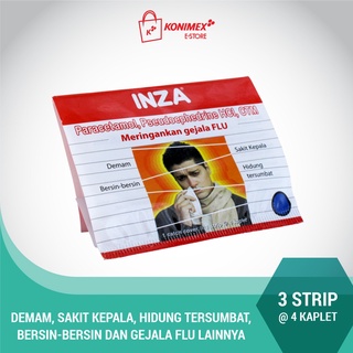 Jual Inza Obat flu 3 strip isi 4 kaplet atasi hidung tersumbat bersin ...