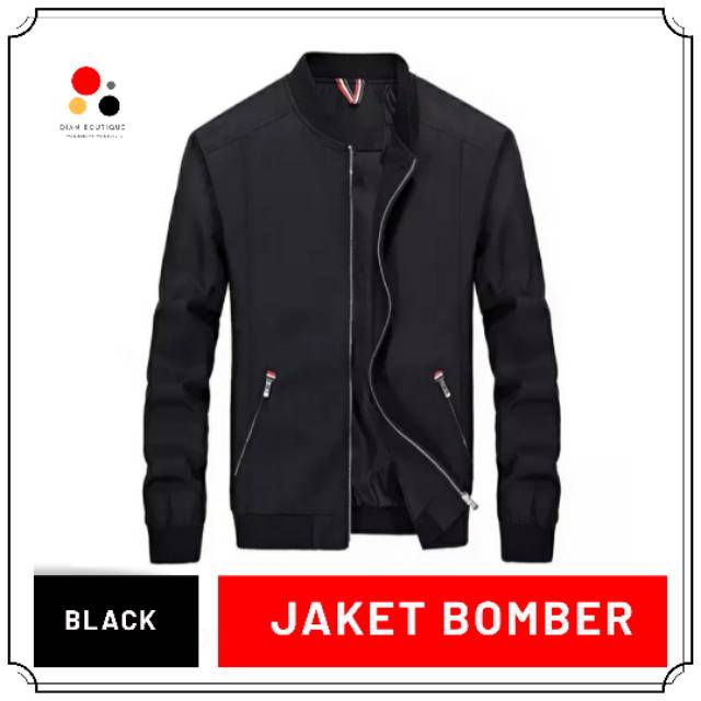 Jual Jaket Bomber Pria Model Slim Fit dan Simpel Terbaru | Shopee Indonesia