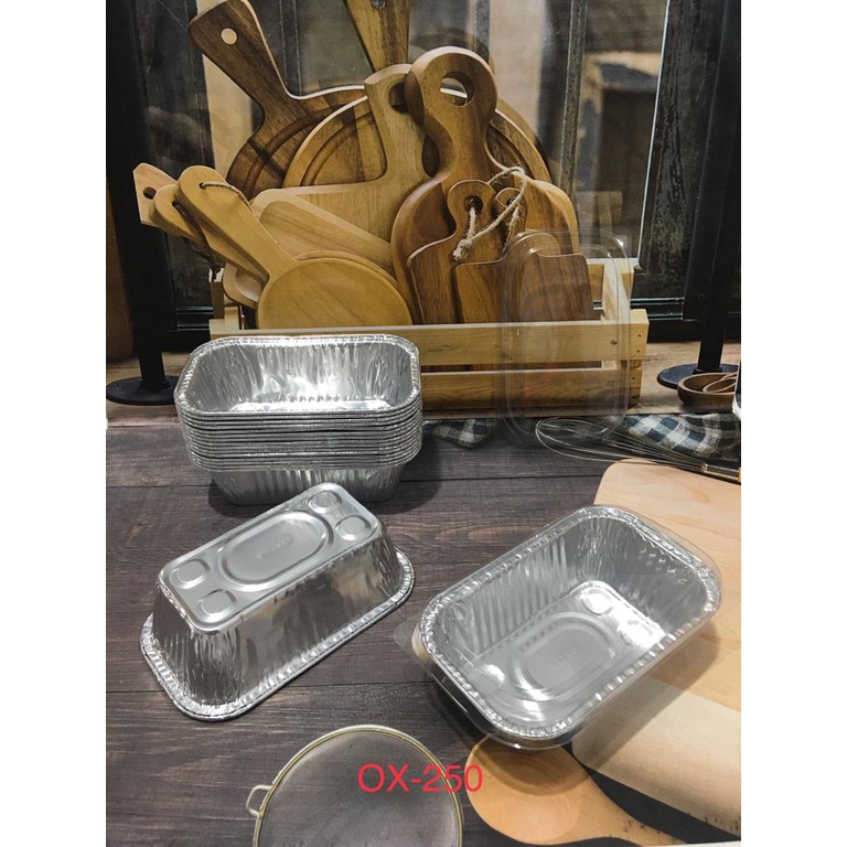 Jual ALUMUNIUM FOIL CUP OX 250 + TUTUP / ALUMUNIUM FOIL TRAY - Wadah Saja/+TUTUP macaroni ...