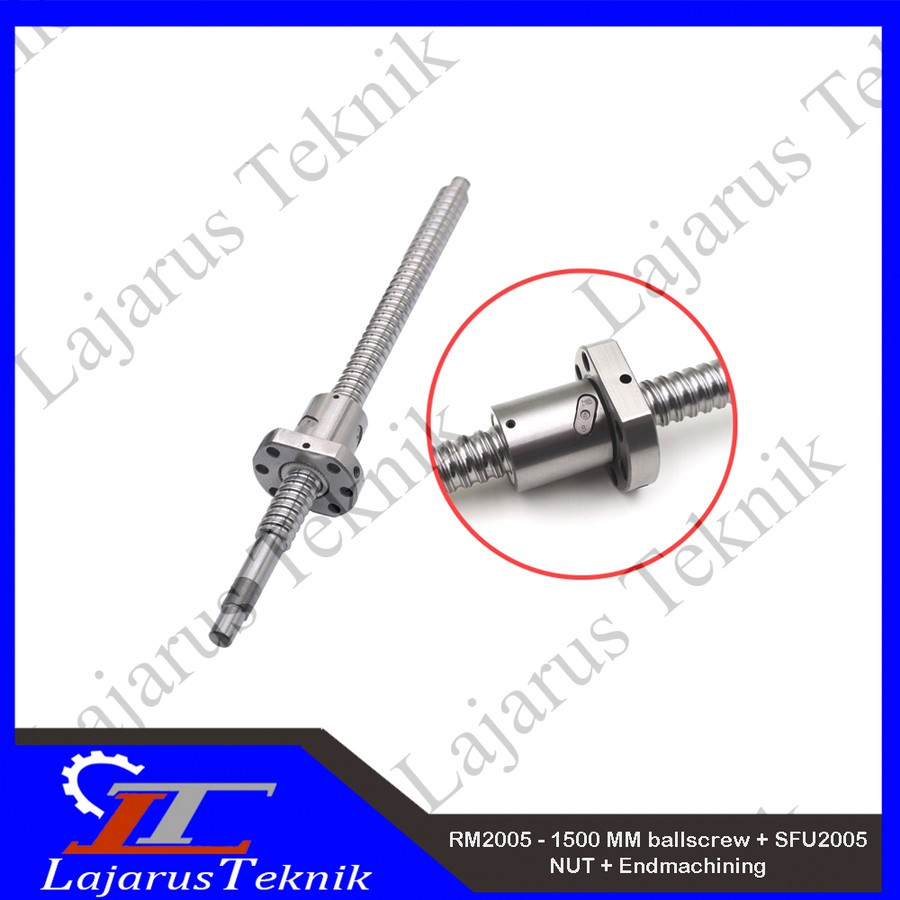 Jual RM2005 - 1500 MM Ballscrew + NUT SFU2005 + Nut Houshing 2005 dan ...