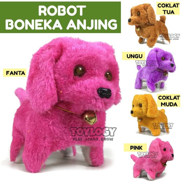 Jual Mainan Anak Robot Boneka Anjing Dog Puppy Doll Gerak Suara Lampu ...