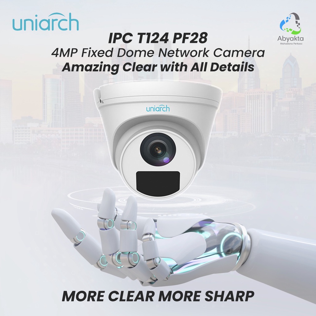 Jual Uniarch IPC-T124-APF28 4MP Fixed Turet IP Camera CCTV | Shopee ...