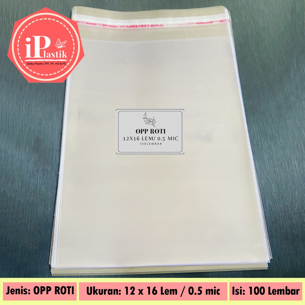 Jual Plastik OPP Kue Basah / Kue Bolu / Plastik Notebook 12x16 LEM ...