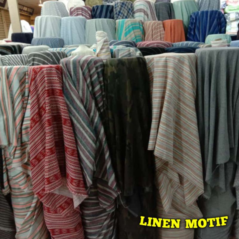 Jual LINEN MOTIF PER SETENGAH METER | Shopee Indonesia