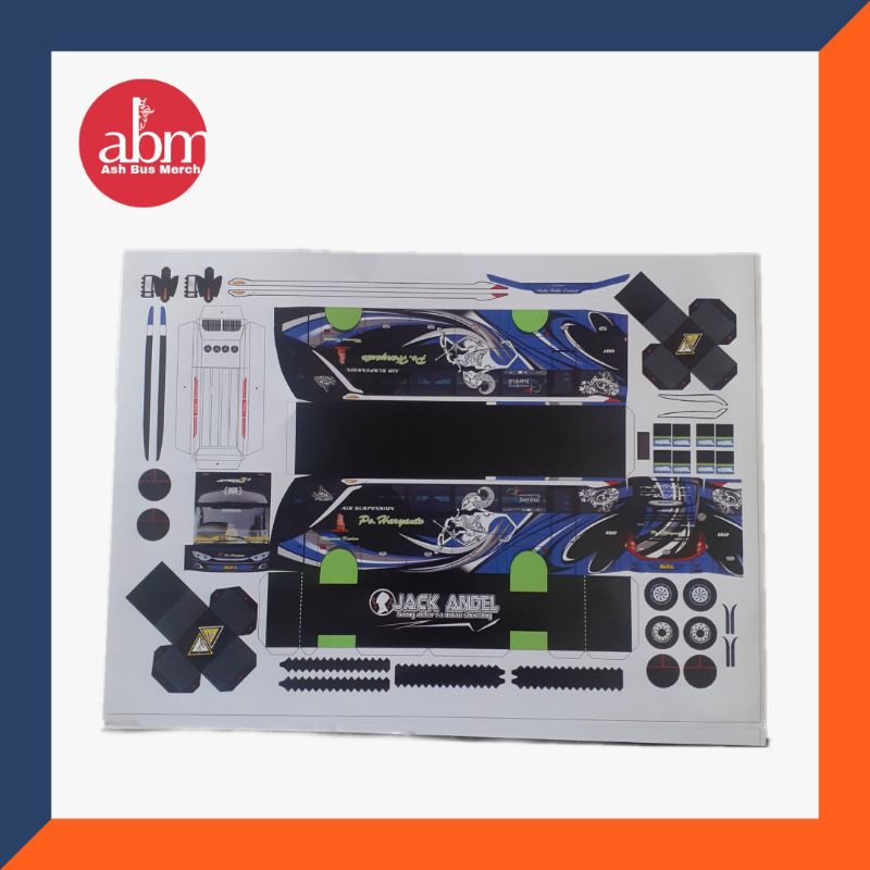 Jual pola paper bus miniatur bus PO Haryanto ande-ande lumut | Shopee ...