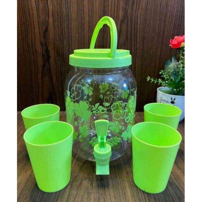 Jual REAL PICTURE DISPENSER AIR BUNGA FREE GELAS / DRINK JAR 2.5 LITER ...