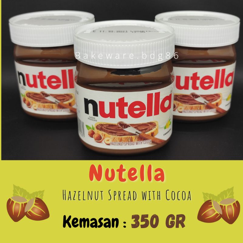Jual NUTELLA 350 GRAM CHOCOLATE HAZELNUT SPREAD / SELAI COKLAT HAZELNUT ...