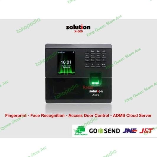 Jual Mesin Absensi Wajah / Finger Print Solution X609 | Shopee Indonesia