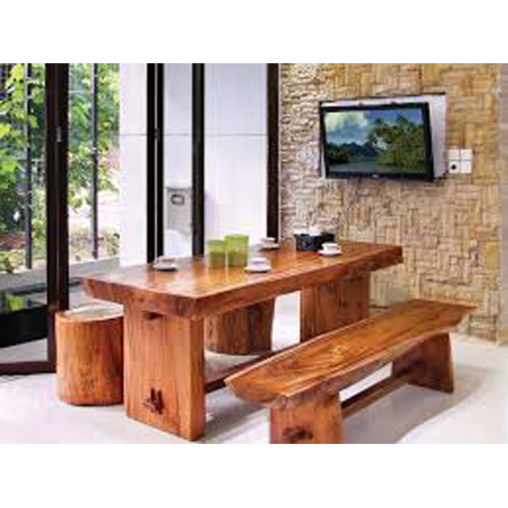 Jual Meja Makan Suar - Meja Tamu Trembesi - Meja Cafe | Shopee Indonesia