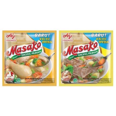 Jual Masako Ajinomoto Bumbu Kaldu Spesial Ayam Sapi 8G | Shopee Indonesia