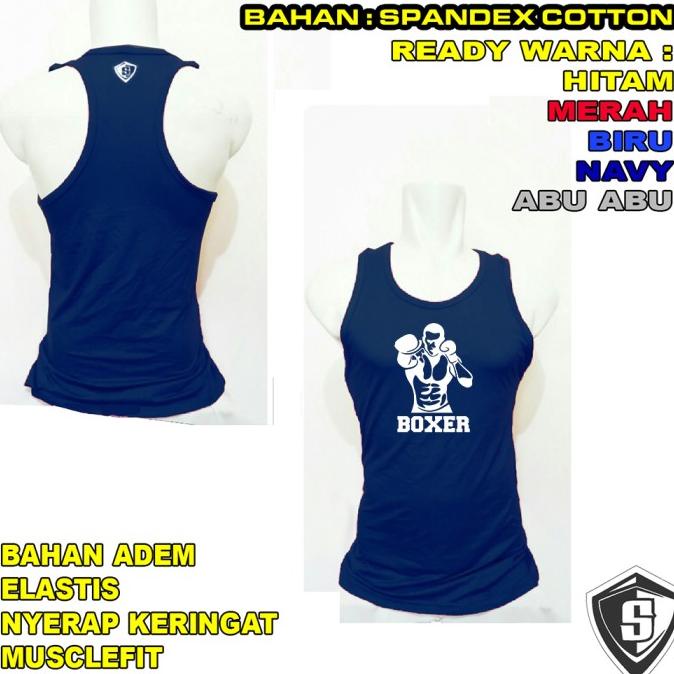 Jual Singlet Fitness Setrit Boxer Tinju MMA Bodyfit | Shopee Indonesia