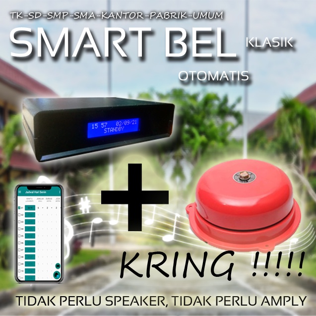 Jual Smart Bel Otomatis Sekolah Pabrik Kantor atur dengan Android ...