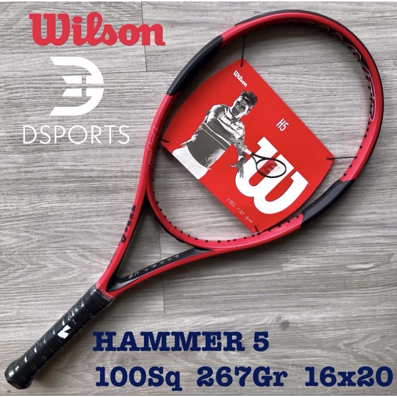 Jual Wilson Hammer 5 H5 Carbon Matrix 267 gr H 5 ( Racket Tennis Tenis ...
