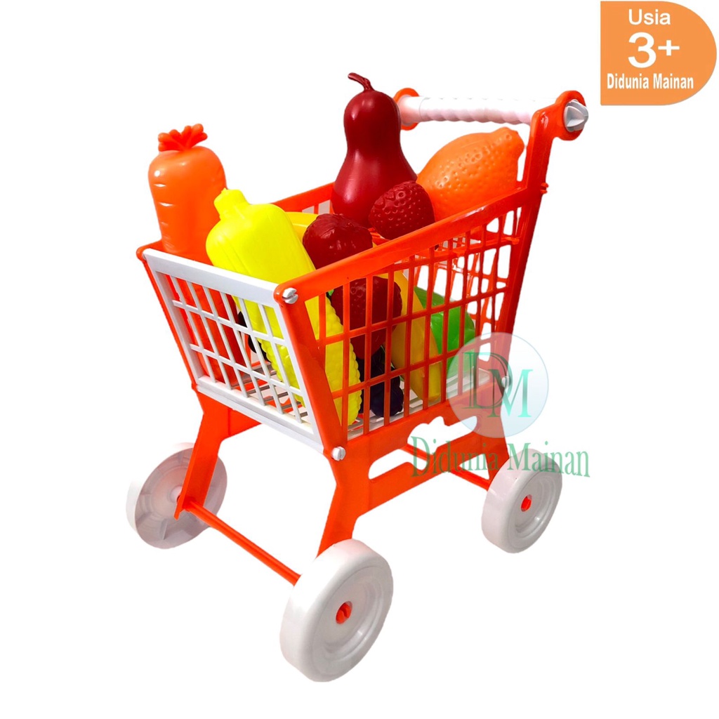 Jual troli mainan edukasi anak perempuan laki laki trolley keranjang ...