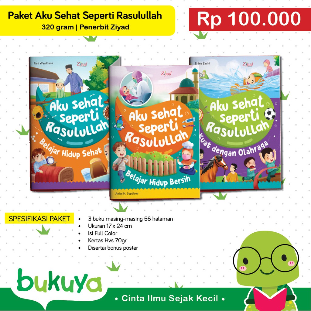 Jual Buku Anak Paket Aku Sehat Seperti Rasulullah Ziyad | Shopee Indonesia