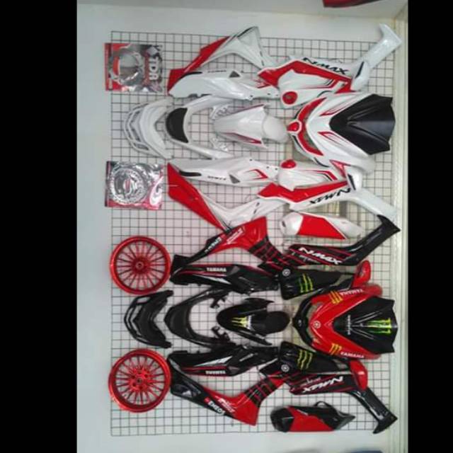 Jual Sepaket full set yamaha nmax body kit cat aibush cat yg bagus ...