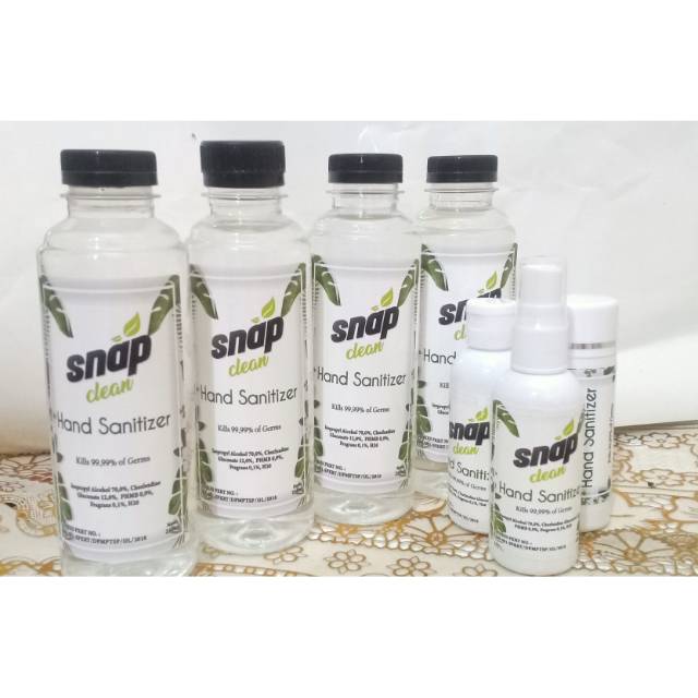 Jual Refill Hand Sanitizer snap clean 1000ml 1 liter sudah terdaftar ...