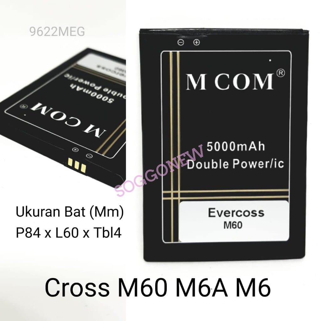 Jual Baterai Evercross M60 Double IC Battery M60 Double power | Shopee Indonesia