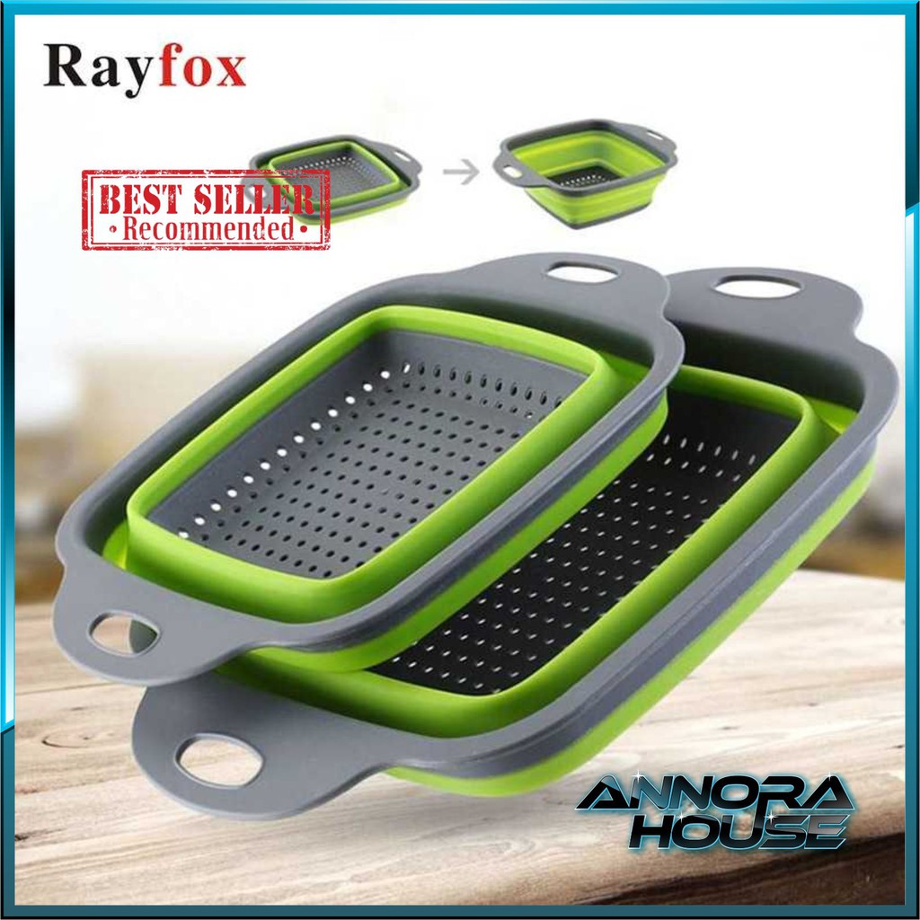Jual Ember Baskom Keranjang Dapur Saringan Lipat Drain Basket ...