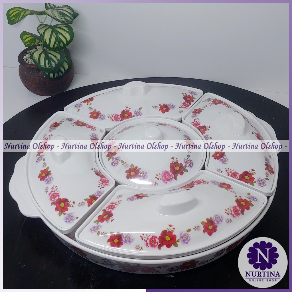 Jual Prasmanan Set Melamin Original | Wadah Makanan Susun | Prasmanan ...